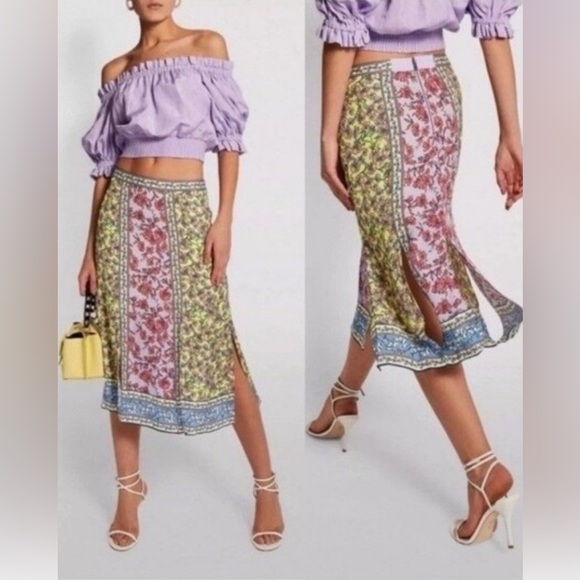 Alice + Olivia | Skirts | Alice Olivia Athena Midi Skirt | Poshmark